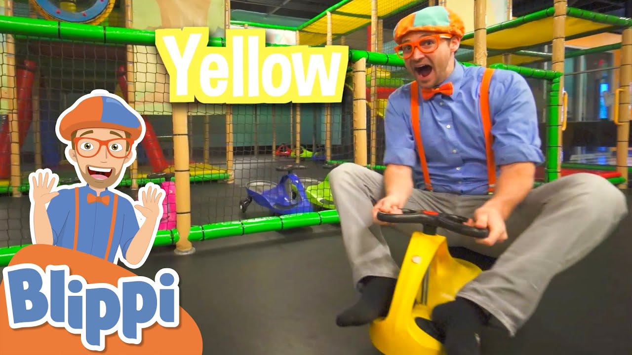 Blippi Visits The Kids Club Indoor Playground! | Learn Colors ...