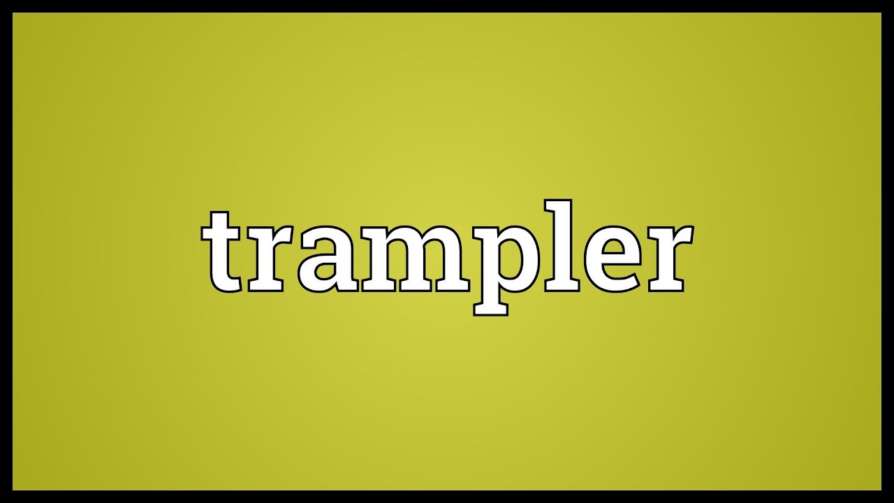 Trampler Meaning - YouTube