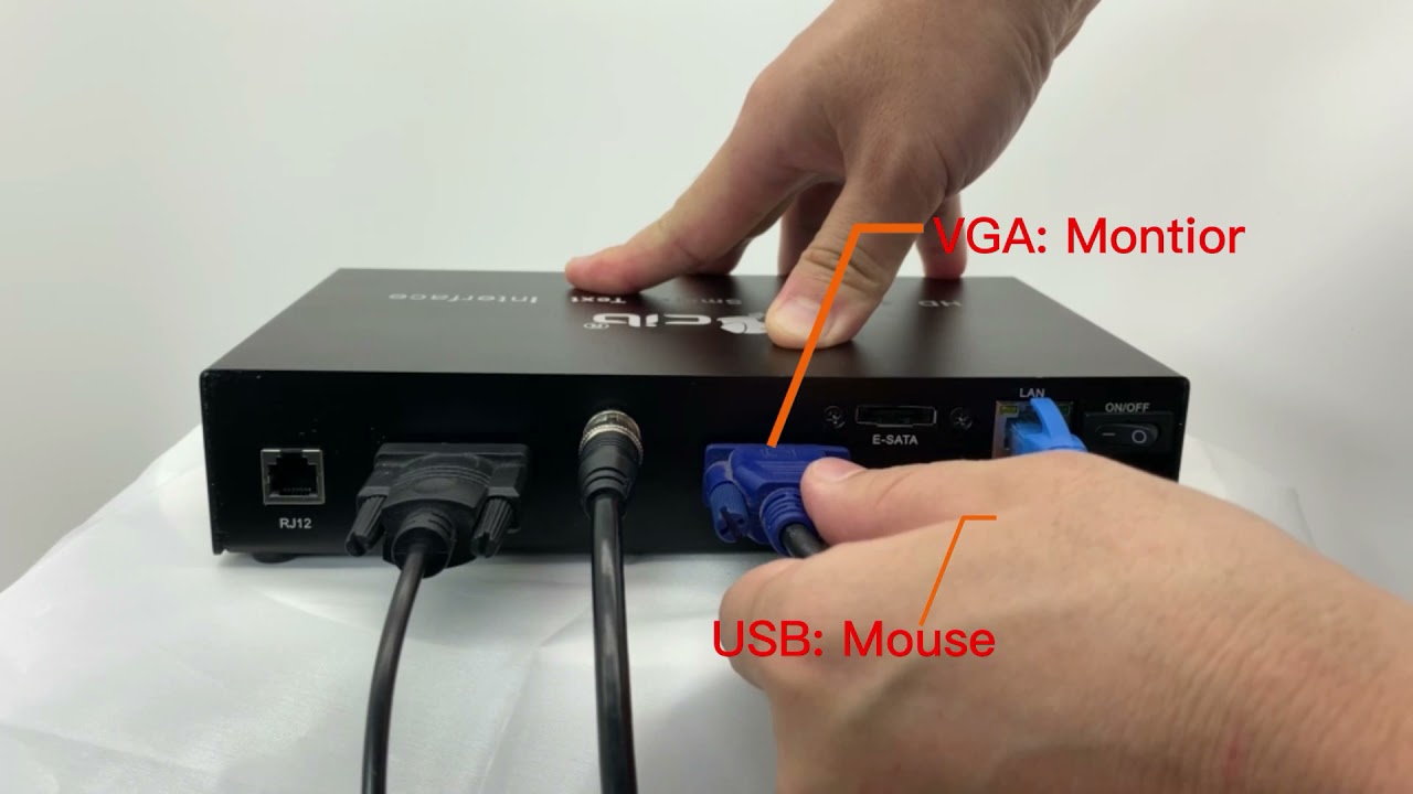 How to Set up IntekBox Retails POS Text Inserter Coax Analog Camera ...