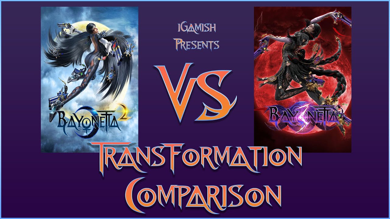 Bayonetta 3 Vs. Bayonetta 2 - Outfit Transformation Comparison - YouTube