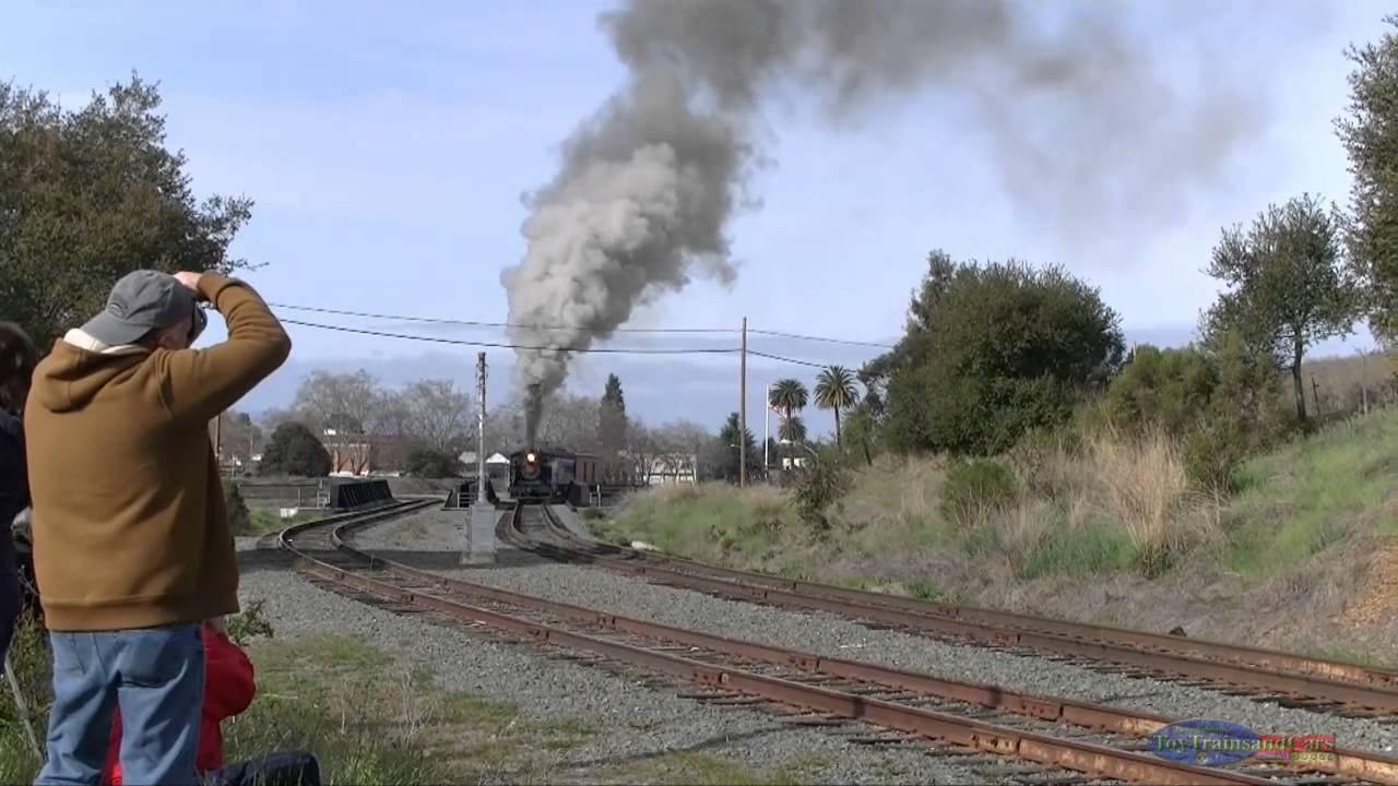 Quincy Railroad Steam Engine Train # 2 Pulling Passenger Cars - YouTube
