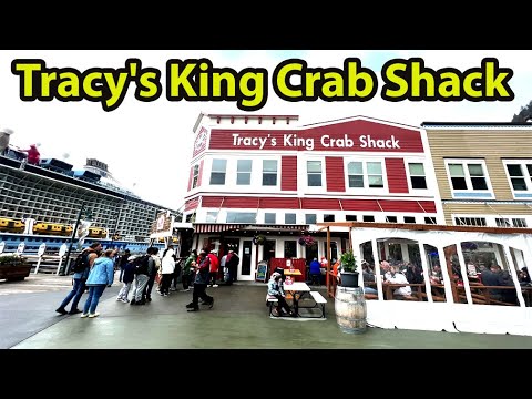 Eating at Tracy's King Crab Shack in Juneau Alaska - YouTube