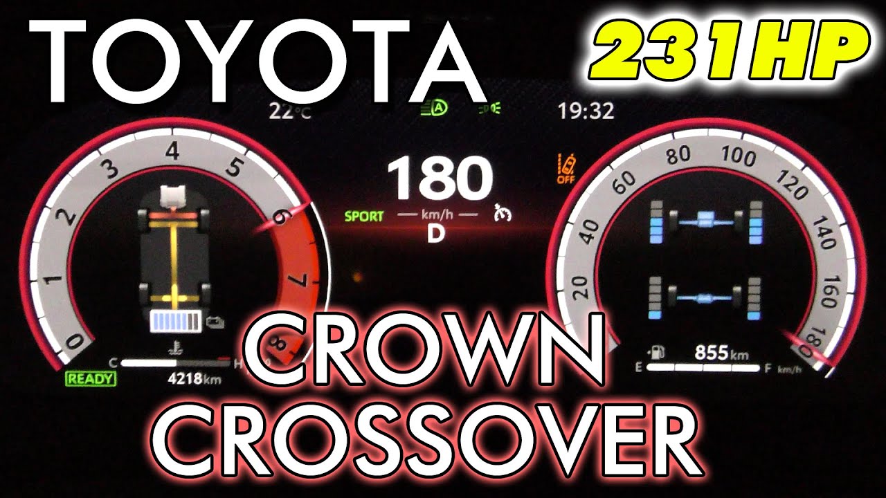 (2023y) New CROWN crossover , acceleration test.up to max speed. (2.5L ...