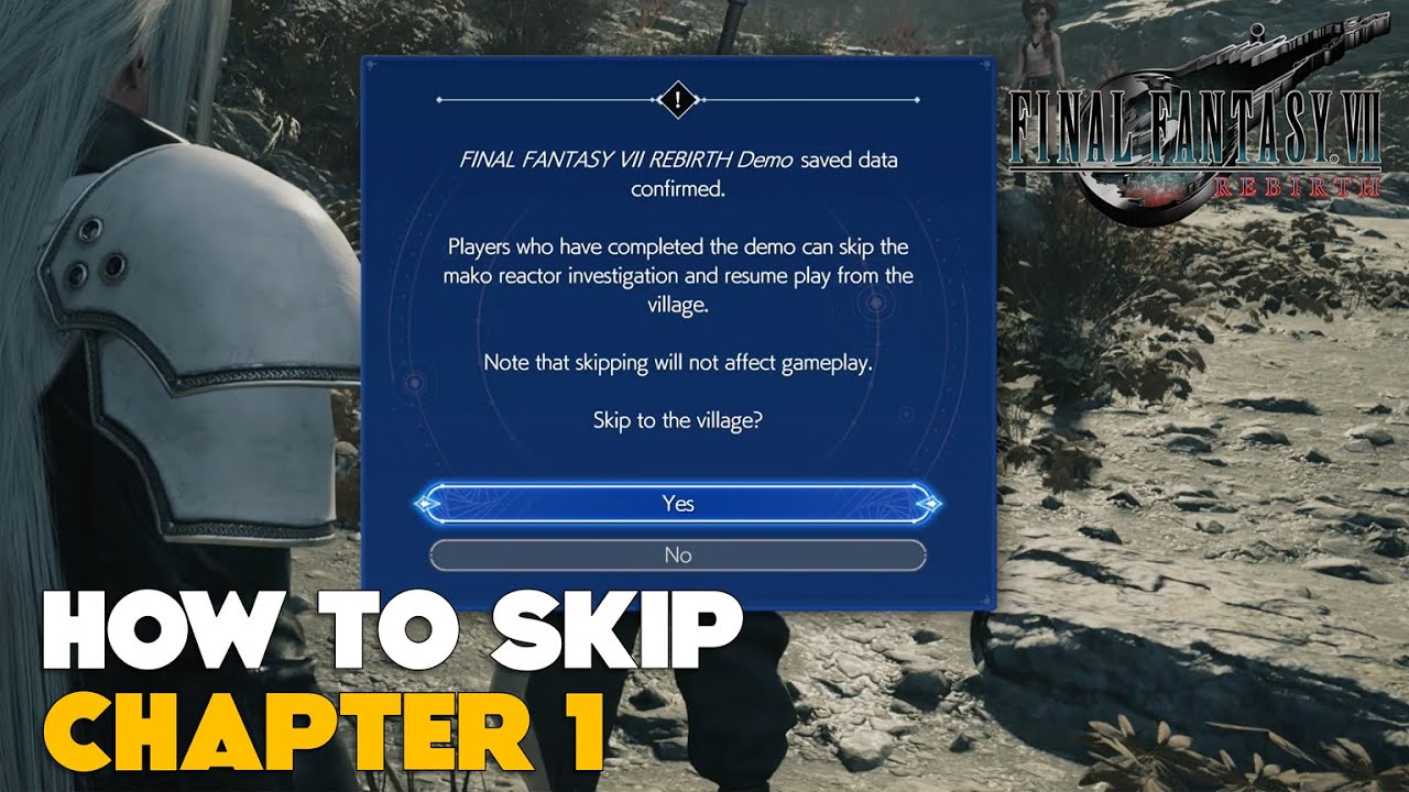 How to Skip Chapter 1 - Final Fantasy VII Rebirth - YouTube