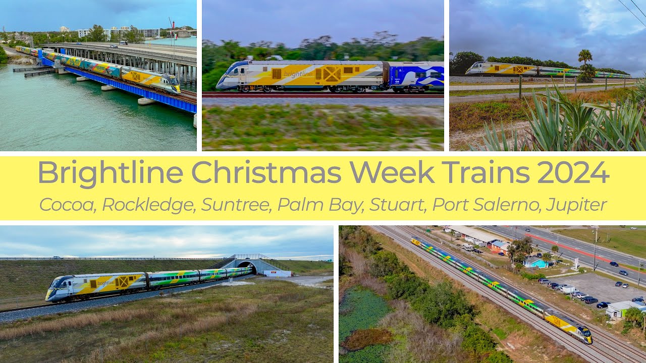 Brightline Trains Christmas Week 2024 - YouTube