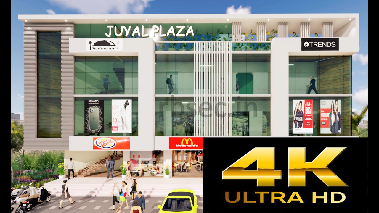 Commercial Building Modern architectural Design, 3d walkthrough - YouTube