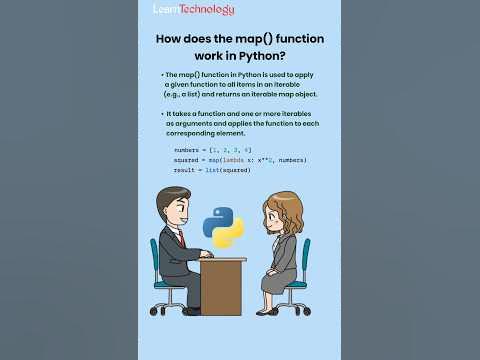 map function in Python | Python interview question | #python #interview #mapfunction - YouTube