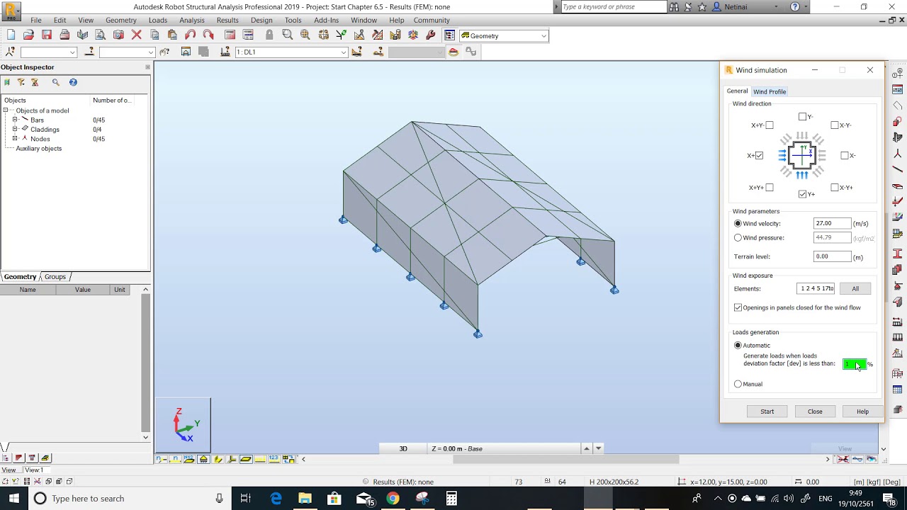 Robot Structure Chapter 6.5 Wind Load Simulation - YouTube
