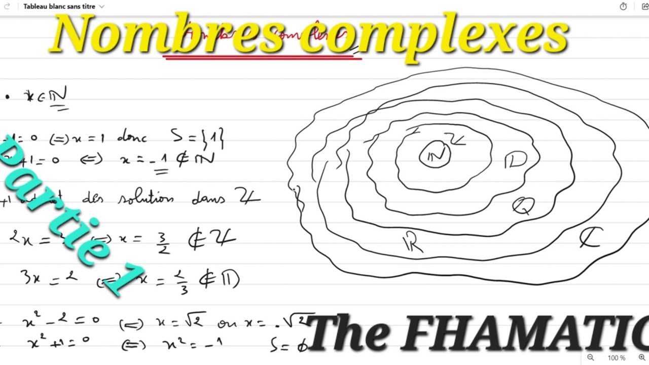 Nombres complexes💥الأعداد العقدية💥 Partie 1 💥2BAC BIOF 🔥Cours+Exercices ...