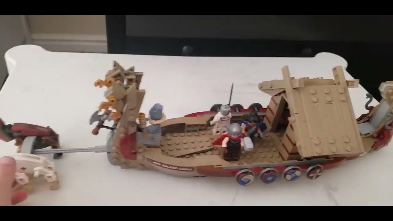 Review of LEGO Marvel The Goat Boat Building Set Thor - YouTube