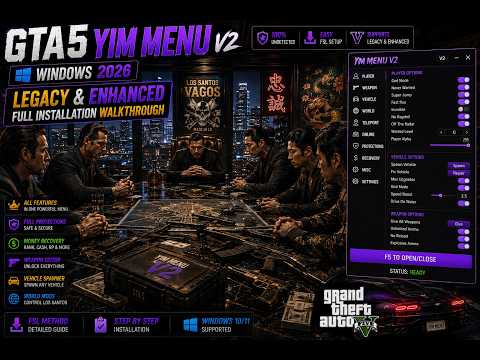 (FREE) Yim Menu GTA 5 (2026) | Fast & Legit Setup - Legacy / Enhanced Supported - Windows Only
