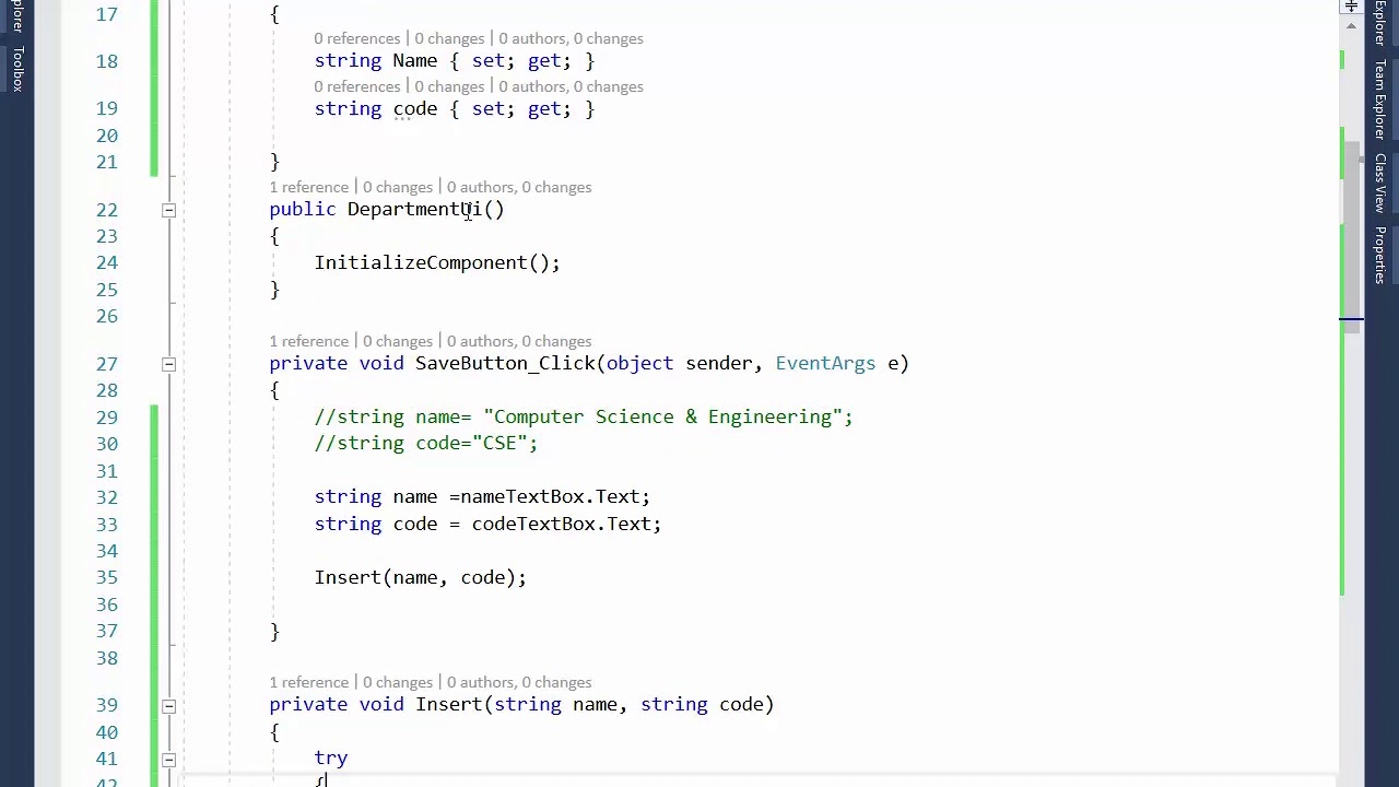 ASP.Net Tutorial in C# Part-10 Full Courses | ADO NET Insert 2 - YouTube