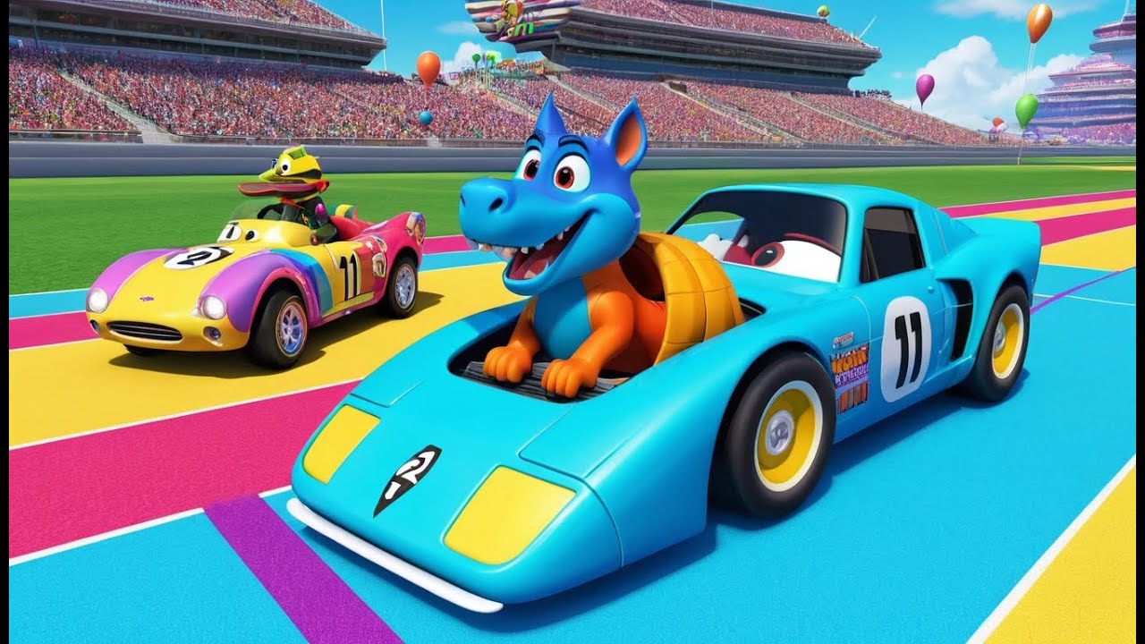 Racing Rex and the Hot Wheels Rally | Exciting Race Song for Kids ...