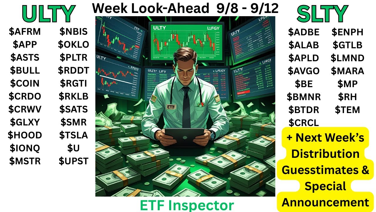 YieldMax Weekly Paying ETFs ULTY & SLTY Week Look Ahead for 9/8 - 9/12 ...