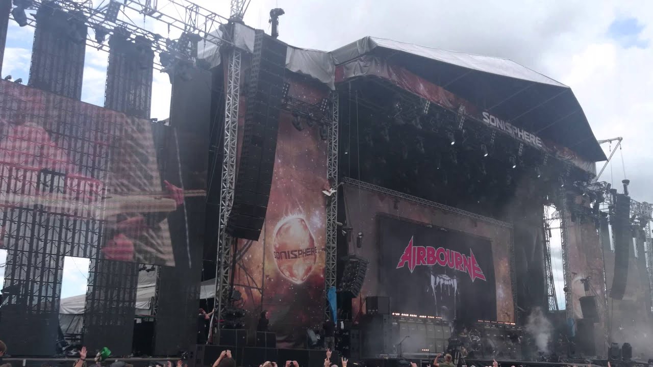 Airbourne - Stage Climbing, Sonisphere UK - YouTube