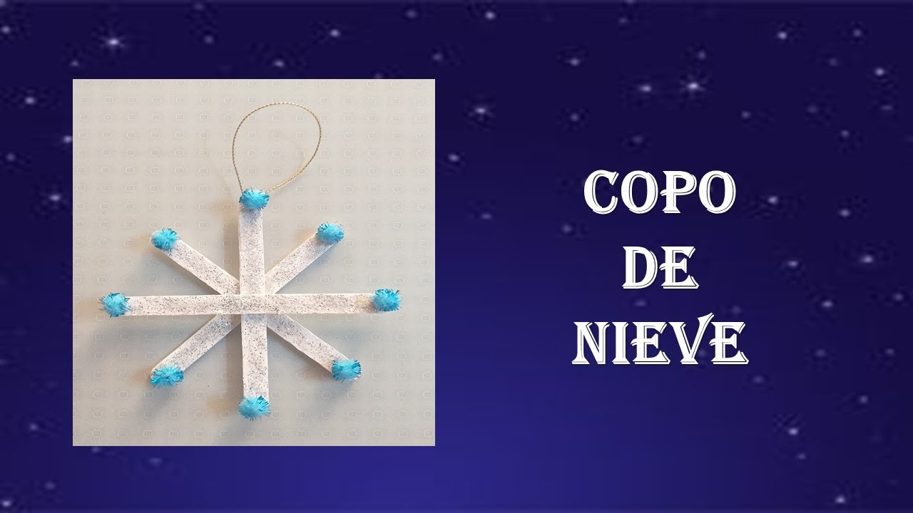 Copo de nieve/Snowflake - YouTube