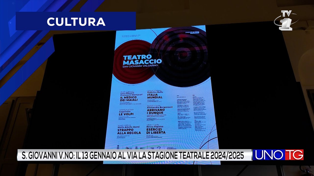 S. Giovanni V.no: il 13 Gennaio al via la stagione teatrale 2024/2025 ...