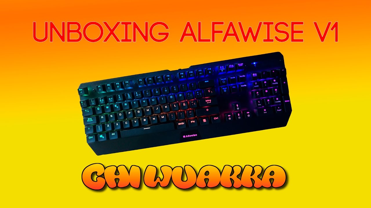 #1 Unboxing Teclado mecánico RGB Low Cost Alfawise V1 - YouTube