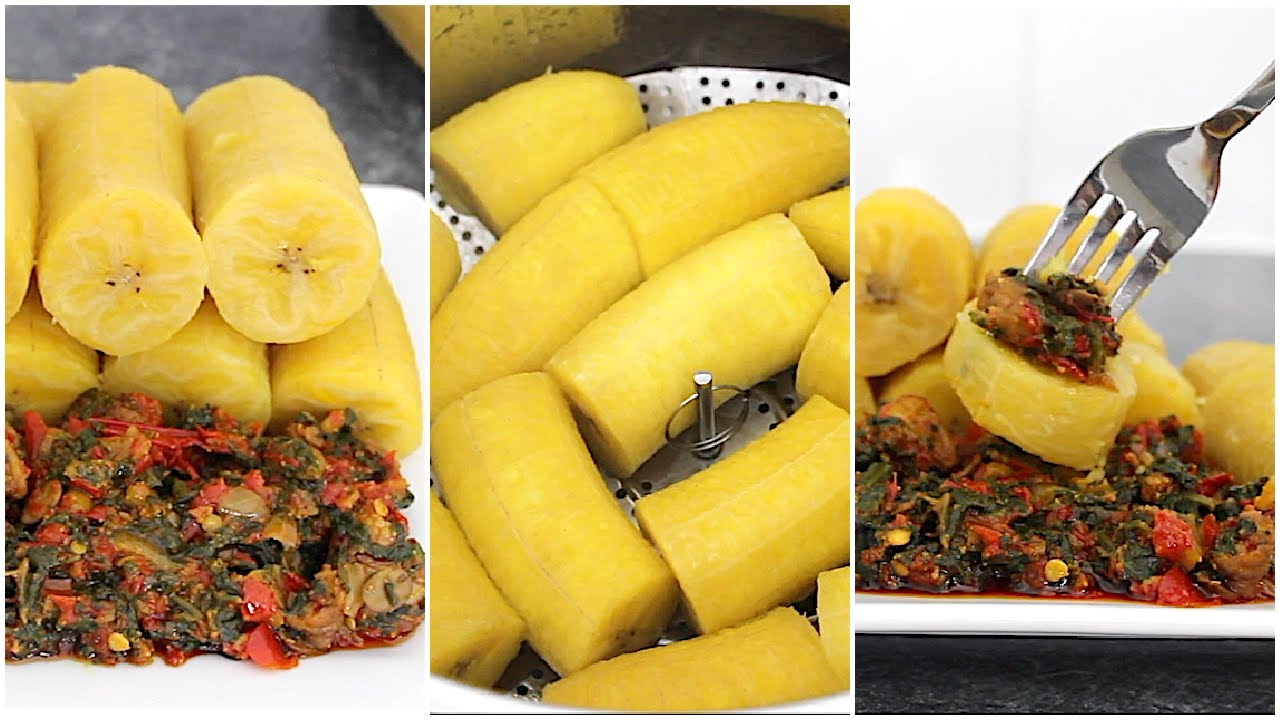 1 Ingredient Steamed Plantain Recipe #shorts - YouTube