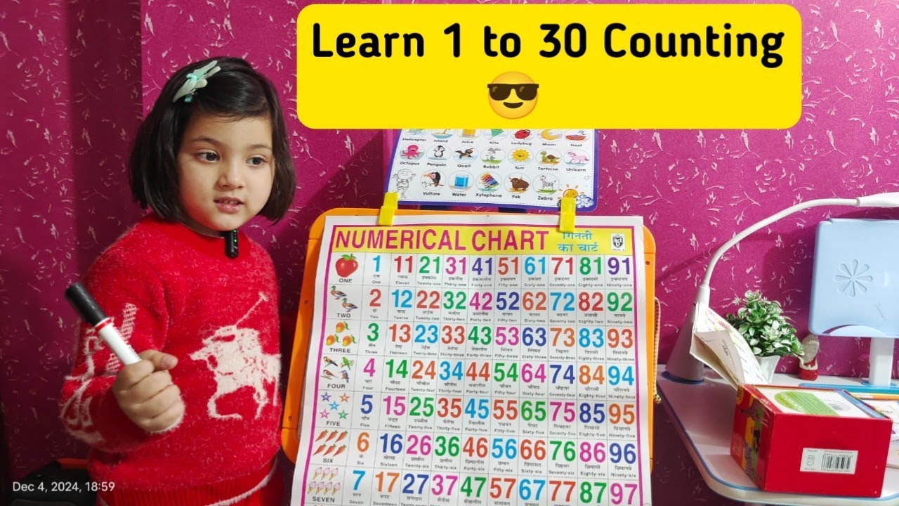 Learn 1 To 30 Counting For Children 😎 || Counting Number || Numbers ...