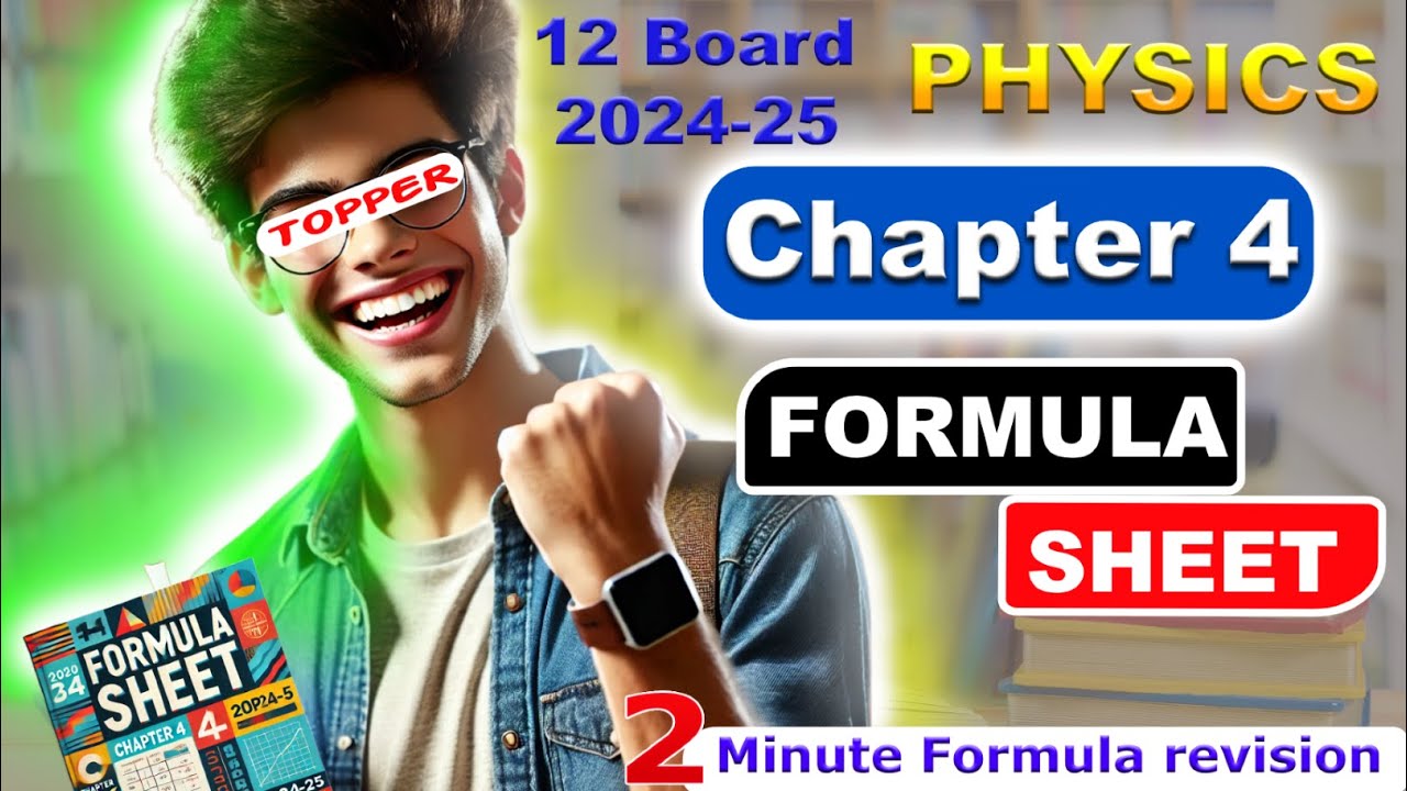 Formula Sheet Class 12th Physics Chapter 4 Moving Charges One Shot ...