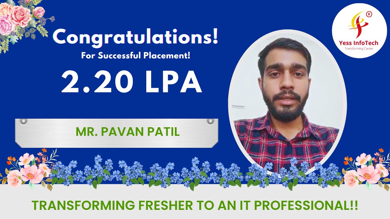 Our Student Mr. Pawan Patil got placed in Technosoft Engineering ...