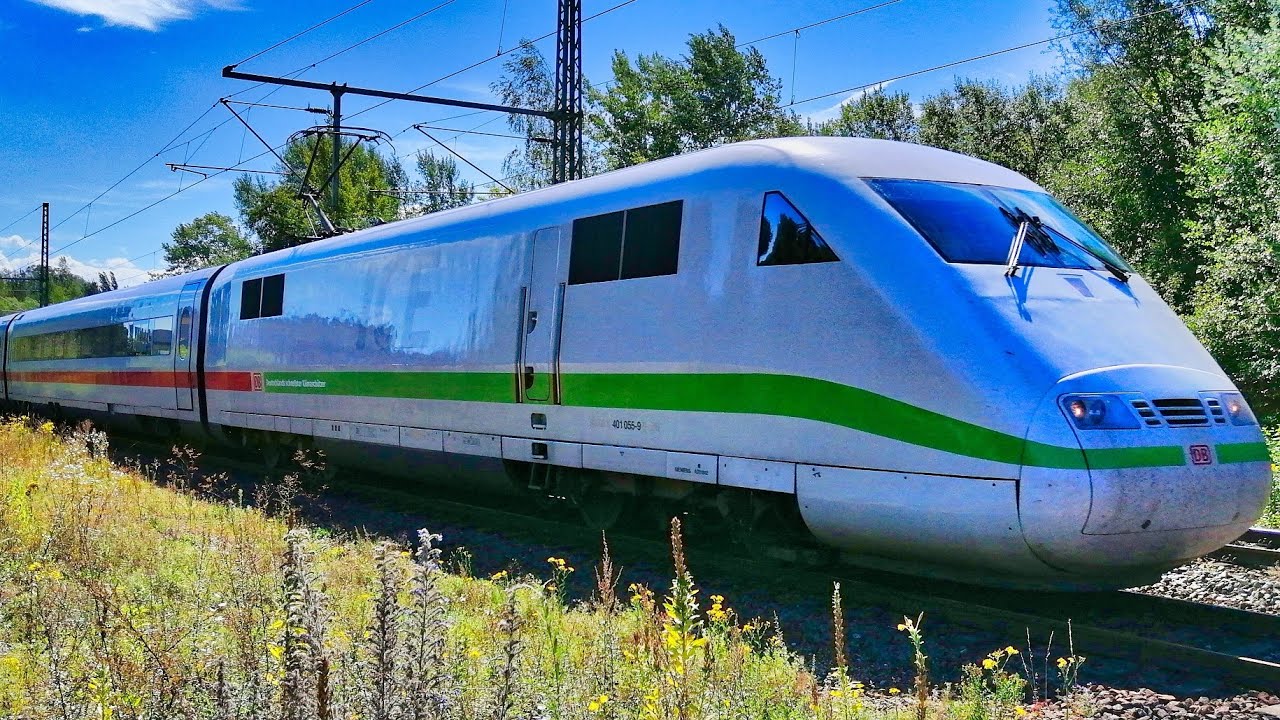 Deutschlands schnellster Klimaschützer ICE 1 LDV BR 401 auf Testfahrt ...