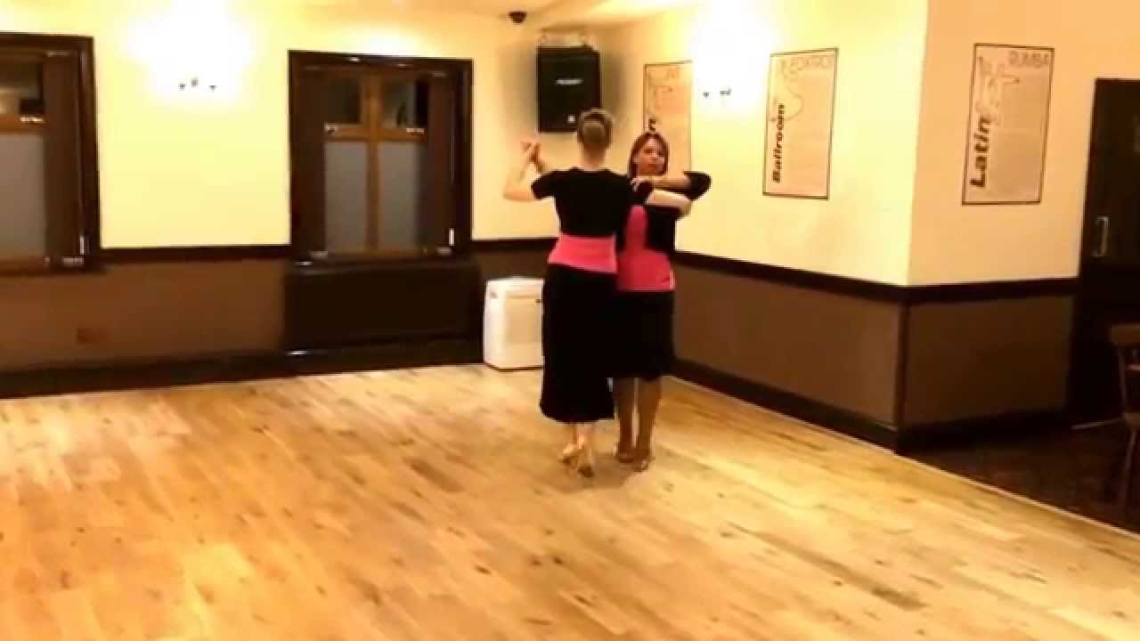 Basic Quickstep Routine - Beginners class - Feb 2015 - YouTube