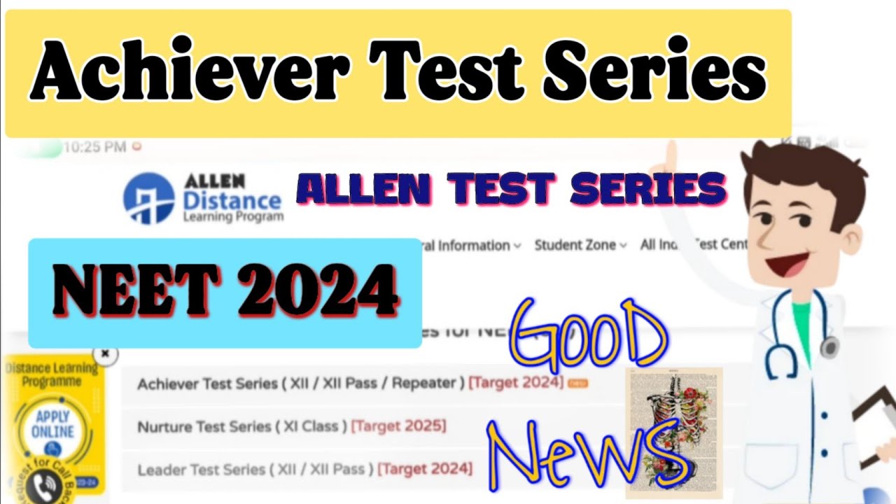 Achiever test series for Neet 2024 | Allen dlp program - YouTube