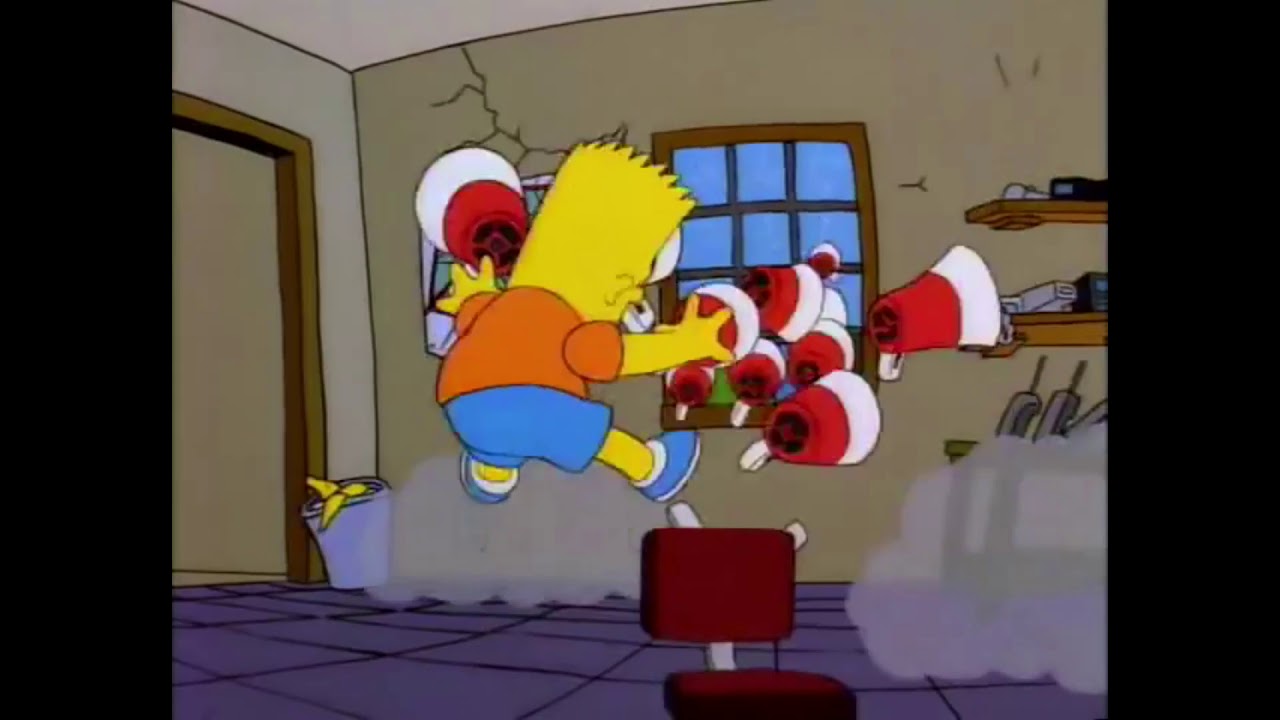 bart simpson listens to mick jagger and david bowie :o - YouTube