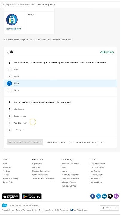 Explore Navigation || Cert Prep:Salesforce Certified Associate ...