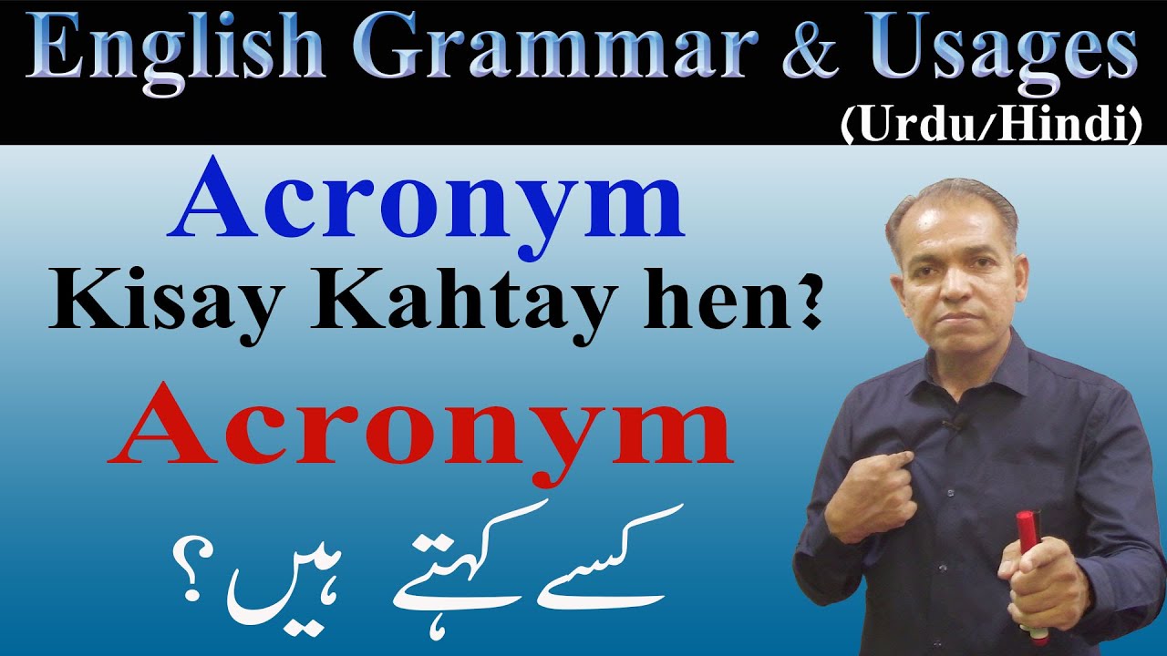 What is "Acronym"? |Kinds of Abbreviation|English Languag |English ...