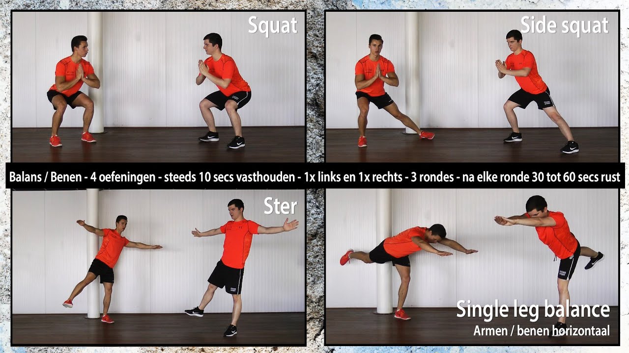 Workout Of The Day 31 - Squat - Side Squat - Ster - Single leg balance ...
