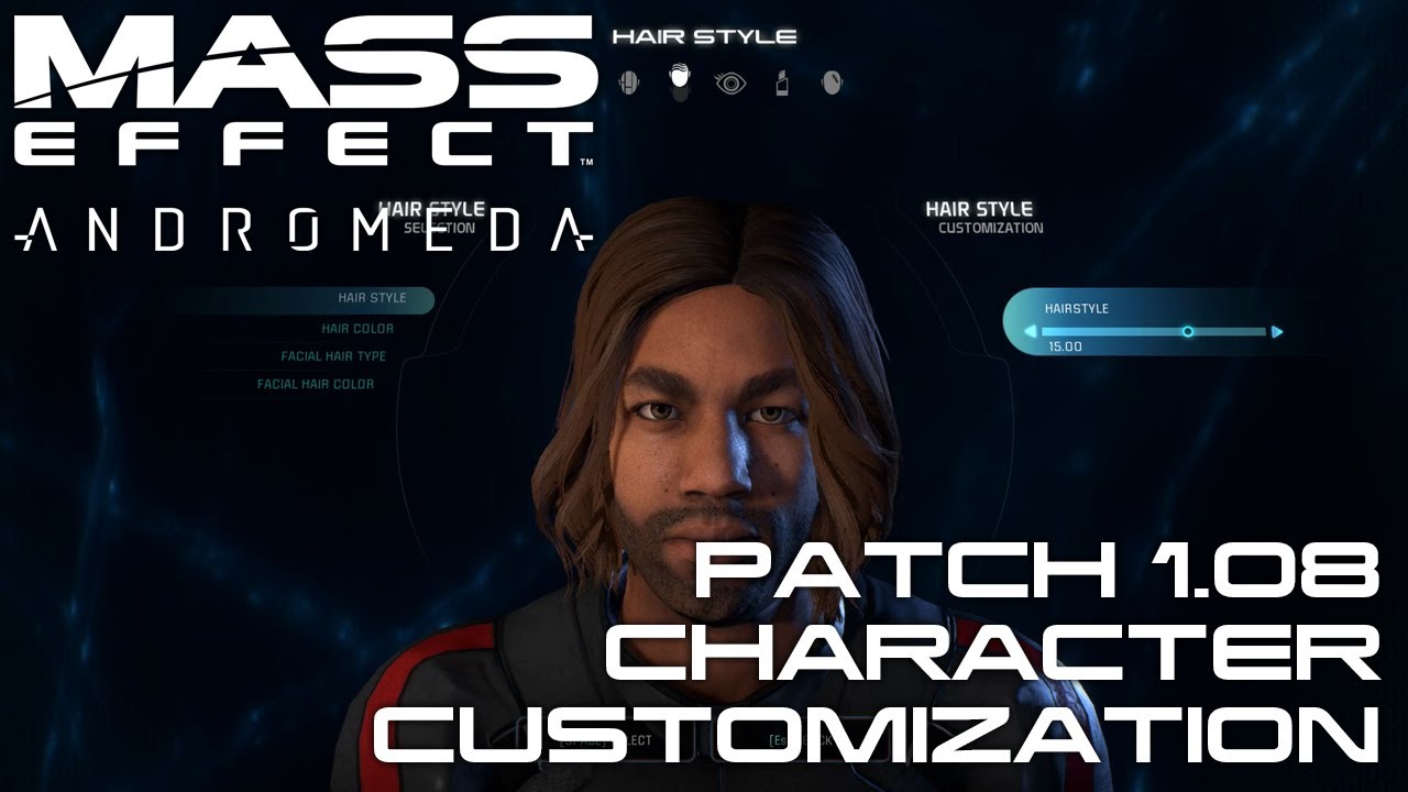 Mass Effect Andromeda patch 1.08 Character Customization - YouTube