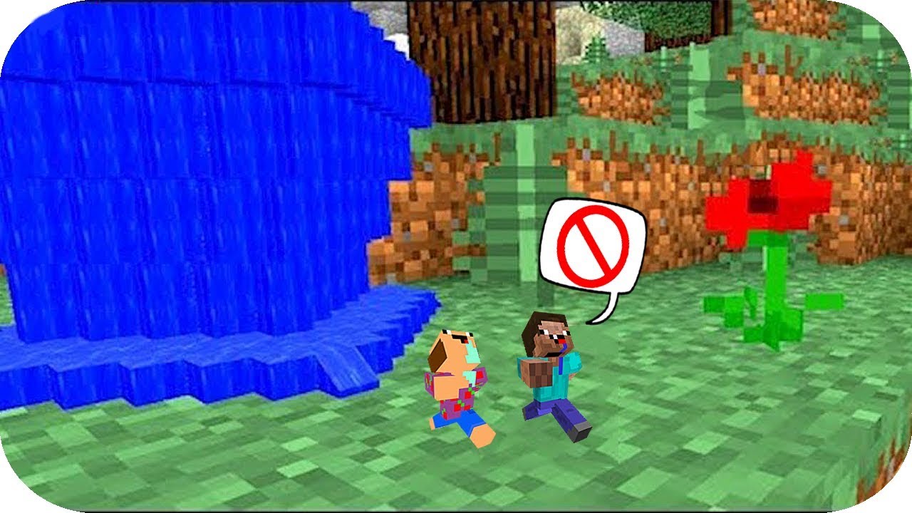 NOOB VS MINI TSUNAMI DESASTRE MENORES - TROLLEO A NOOB MINECRAFT TROLL ...