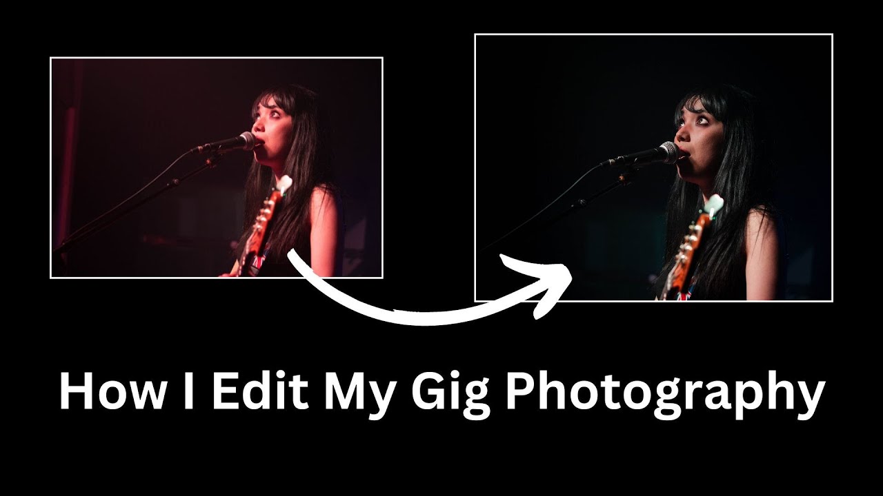 How I Edit My Gig Photography - The Basics - YouTube