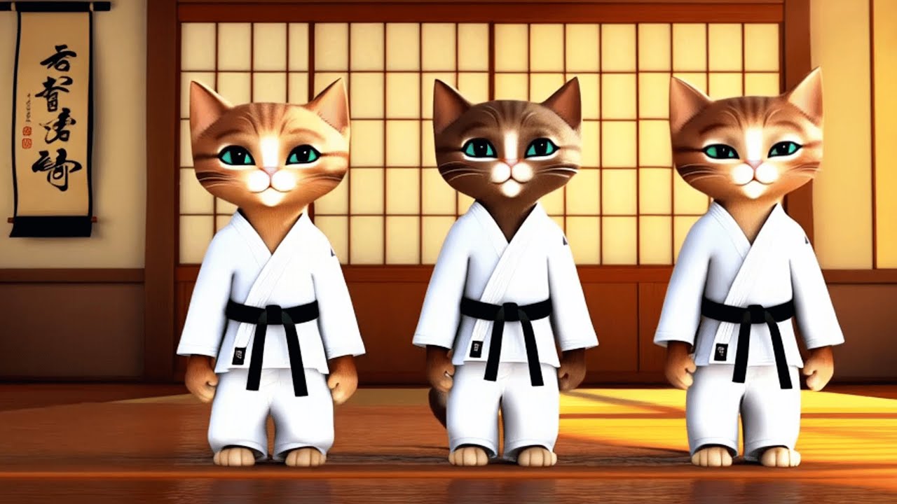 🥋🐱 Karate Kittens Perform Epic Kata – Adorable Martial Arts Cats # ...
