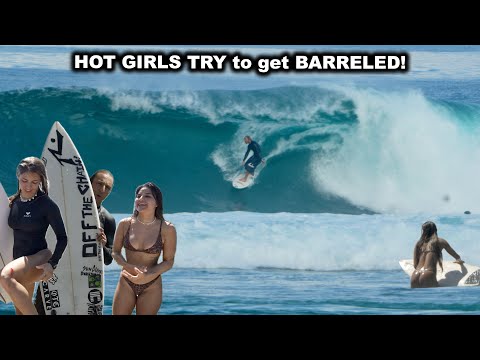 CRAZY BARREL'S in INDONESIA w/ SEXY SURFER GIRLS!