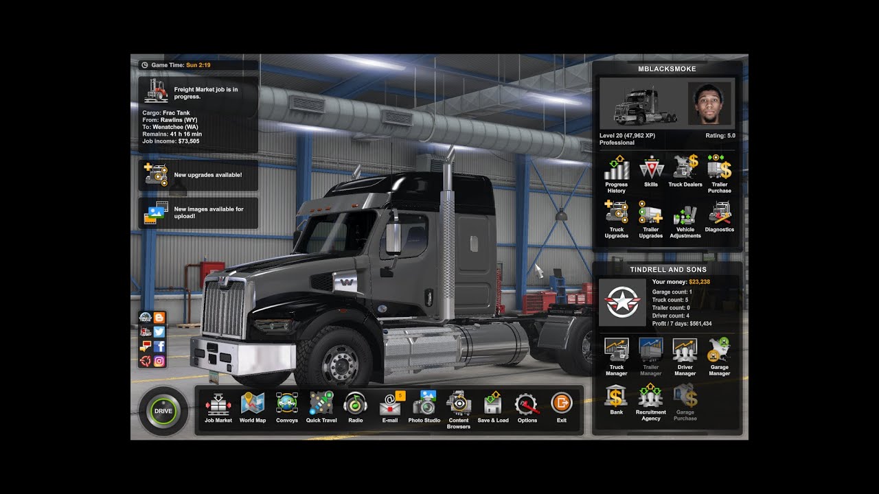 The Dirty truckers First Day. #ATS #Americantrucksimulator # ...