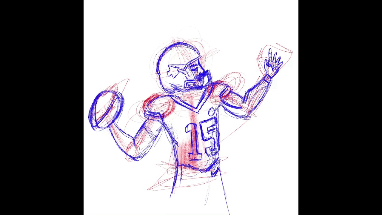 Patrick Mahomes // SPEED DRAWING - YouTube