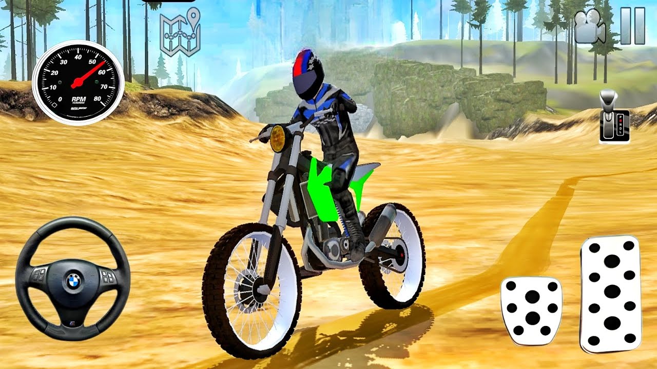 Offroad Dirt Motocross Motorcycle Uphill Mud Bike Riding Gameplay Video ...