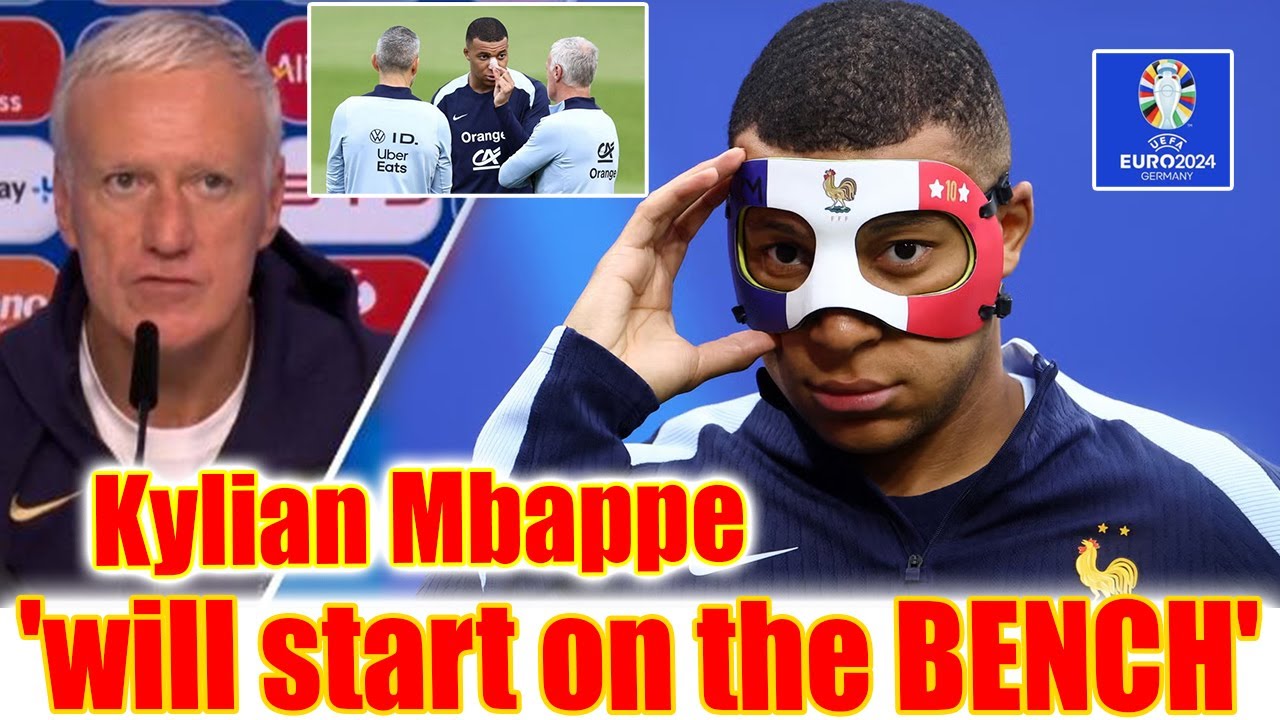 Kylian Mbappe 'will start on the BENCH' for France in Euro 2024 clash ...