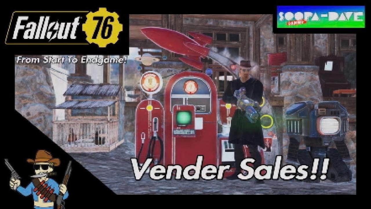 Vender Sales Fallout 76 - YouTube