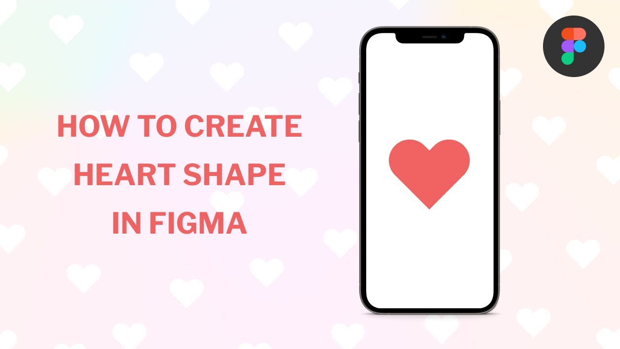How to create Heart shape/icon in #Figma - YouTube