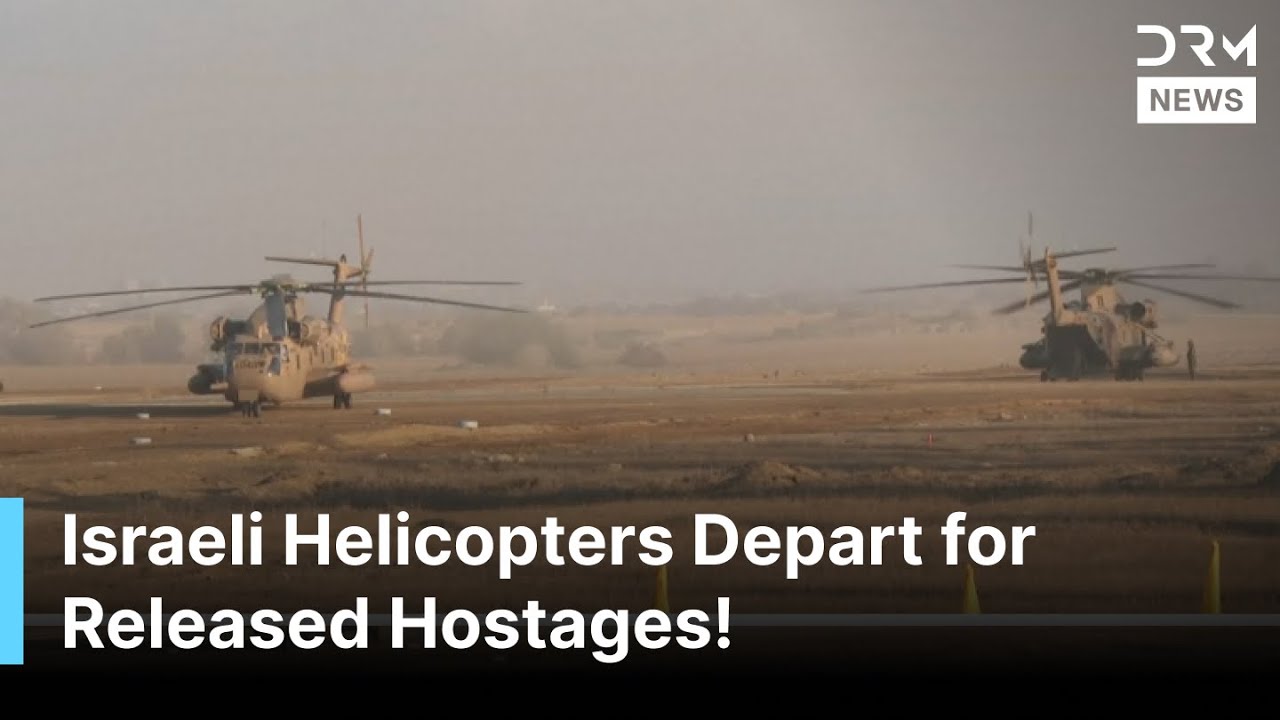 BREAKING: Israeli Helicopters Depart Reim Base as Released Hostages ...