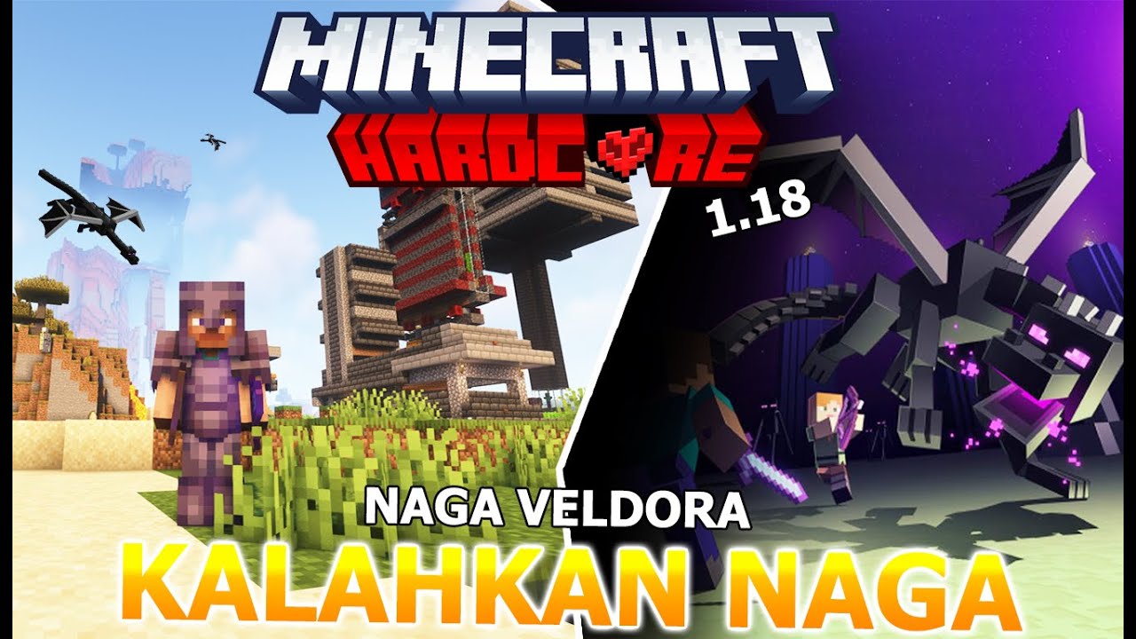 THE REAL DRAGON HUNTER?? PERBURUAN NAGA VELDORA!! MINECRAFT HARDCORE ...