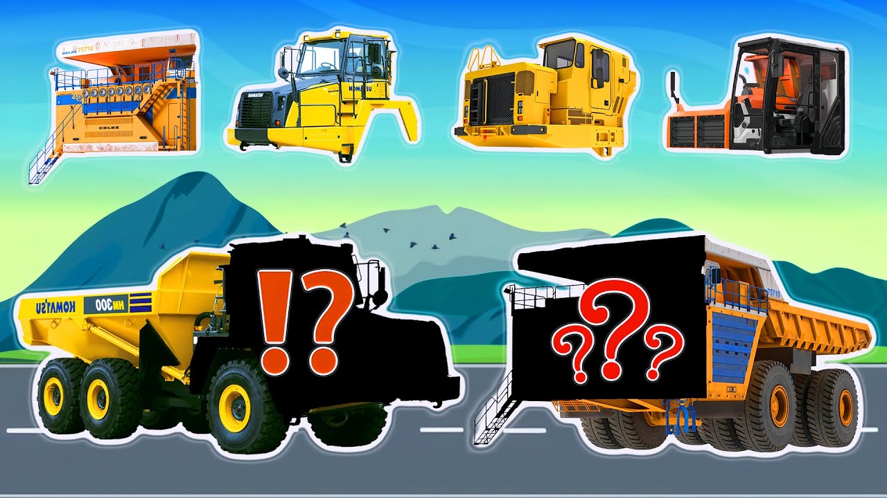 Who’s the Biggest Truck? 😱 BelAZ, Komatsu & Liebherr Heavy Machines ...