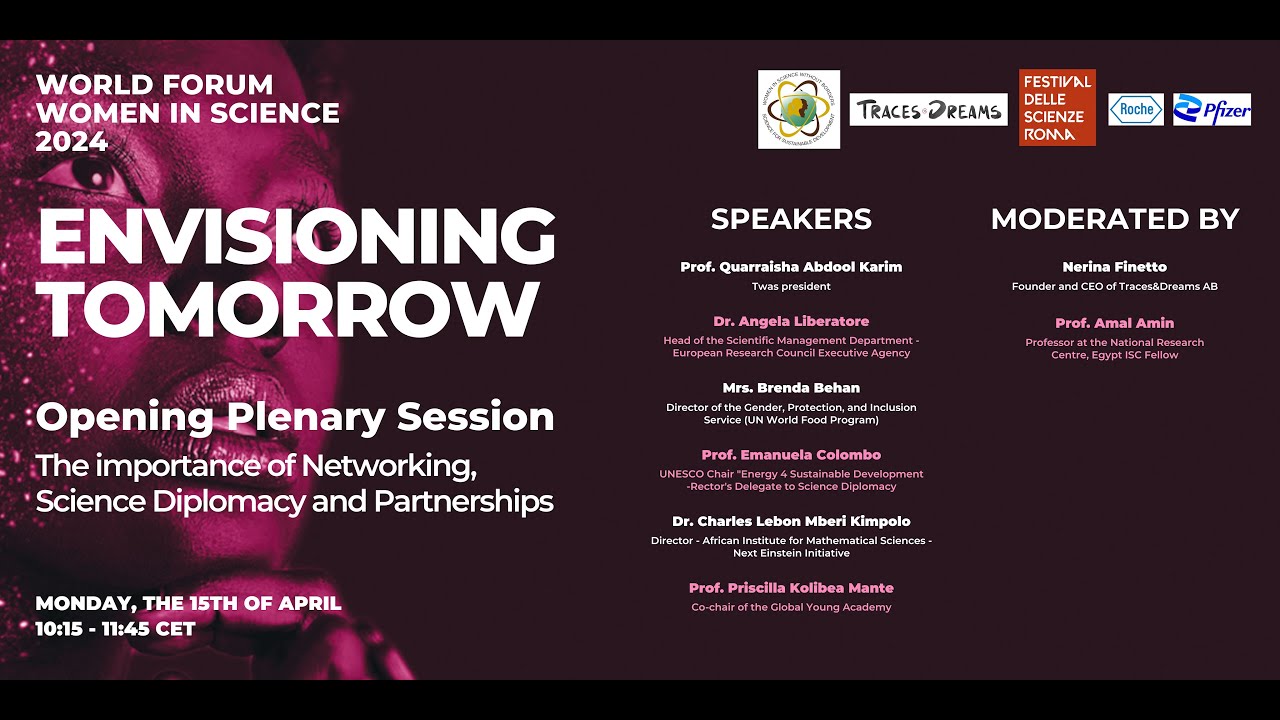 World Forum Women In Science - 2024- Opening Session - YouTube