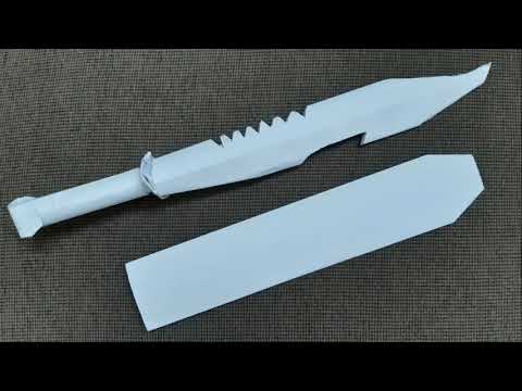 How to Make a Paper Combat Knife that Cuts - Paper Weapons | Combat ...