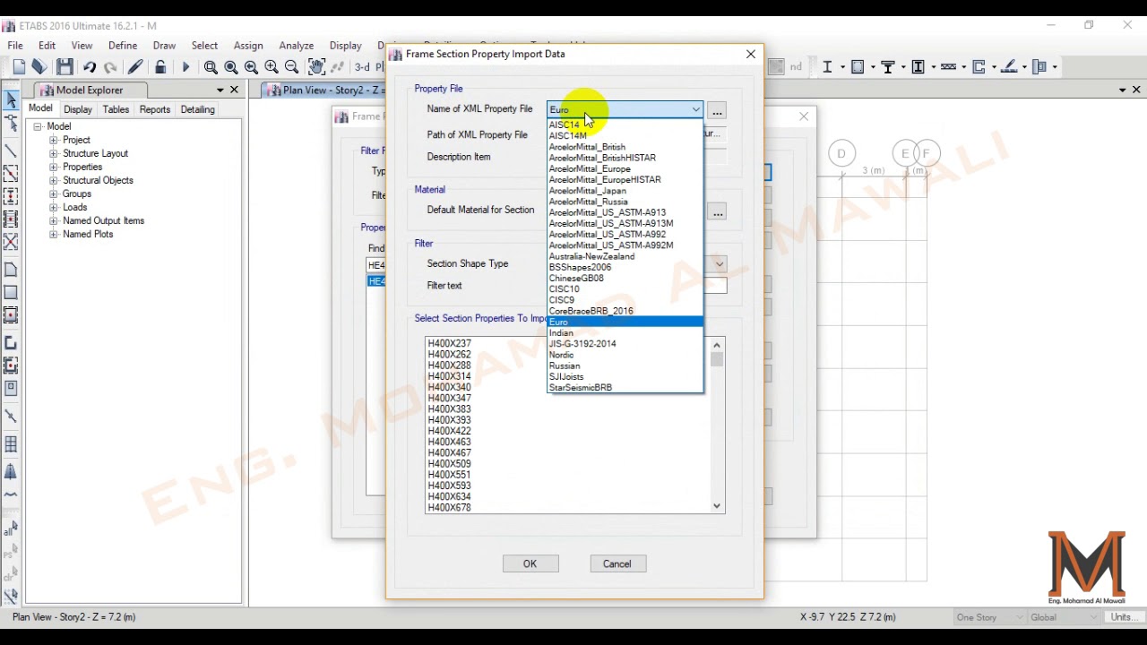 Simple Structure Design of Steel-Concrete Composite, using CSI ETABS ...